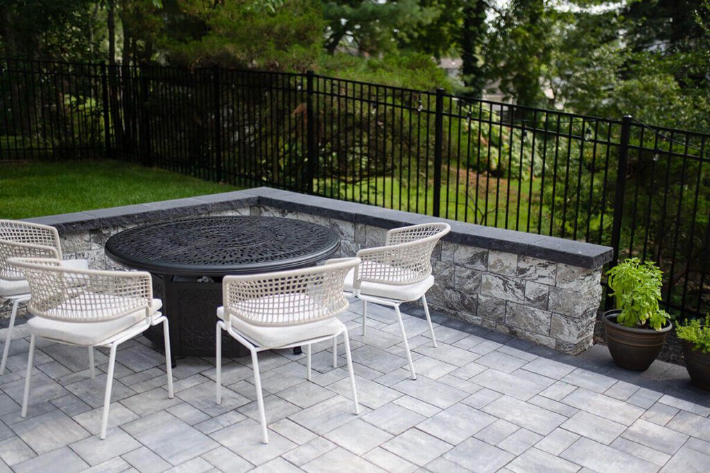 Two-Tiered Patio for Dining and Entertaining - Landscape Solutions